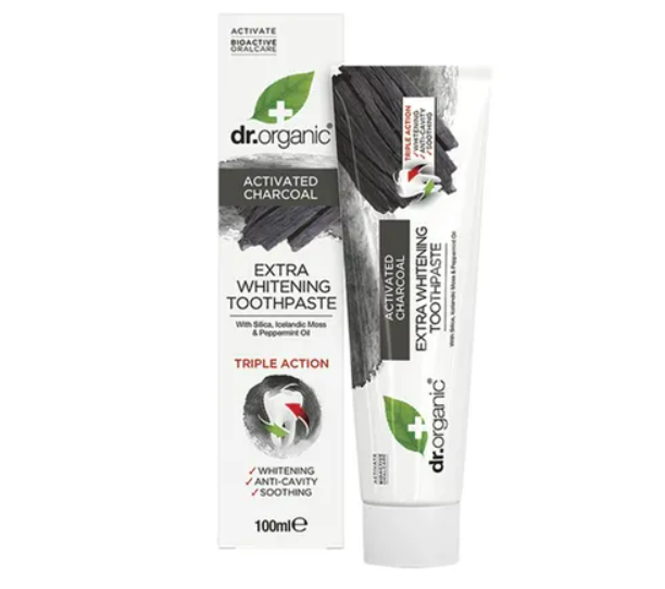 Activated Charcoal Toothpaste DR ORGANIC | Sunshine Coast Wholefoods